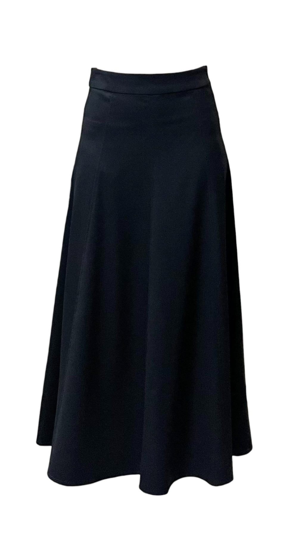women's modest skirt Wear & Flair Black Panels 35" Skirt with zipper – Dress Code