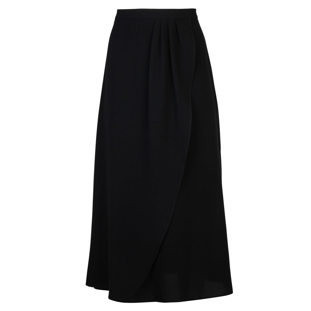 Barelli Black Crepe Wrap women's modest skirt – Dress Code